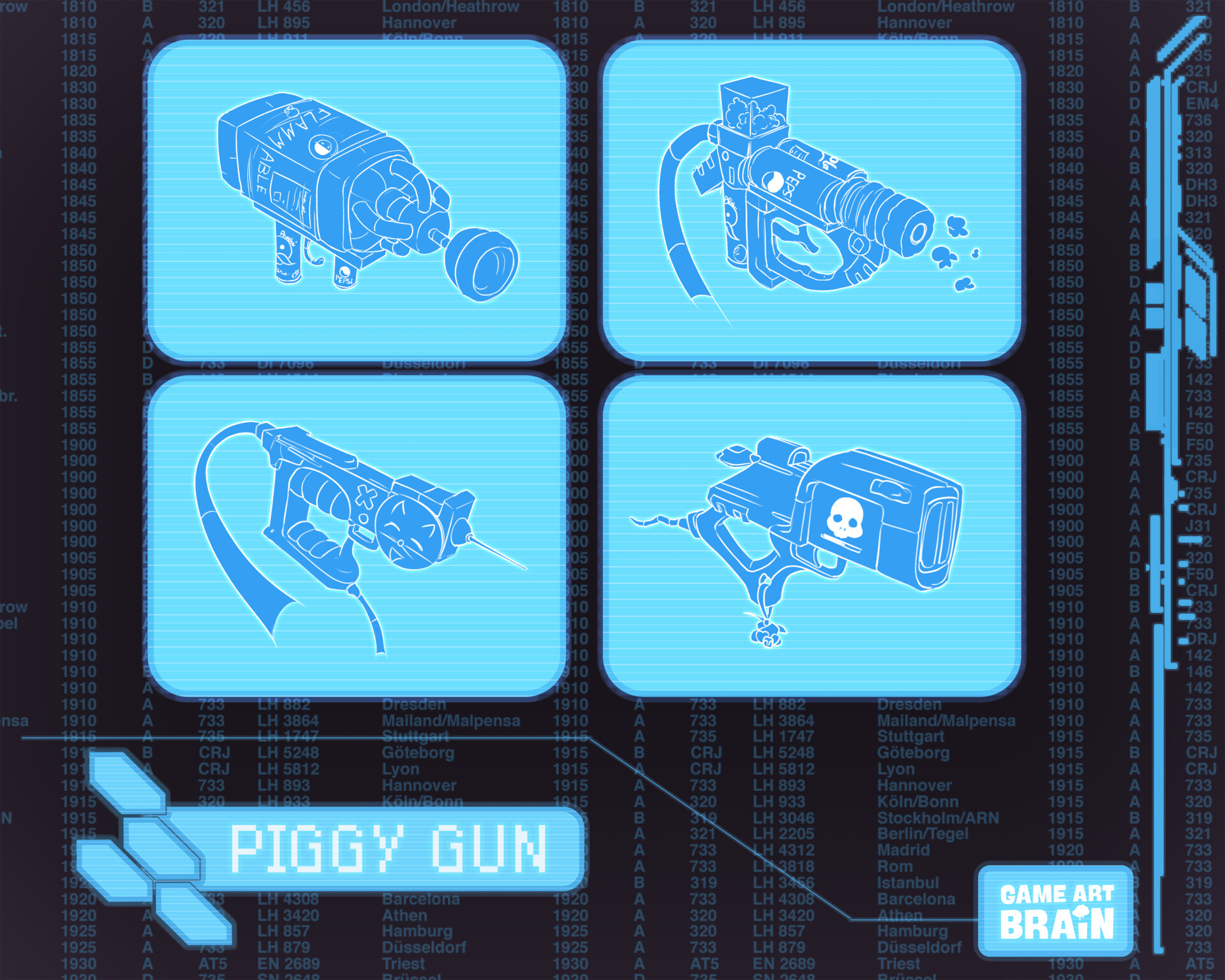 Game Art Brain - Creation & Consulting - Piggy Gun