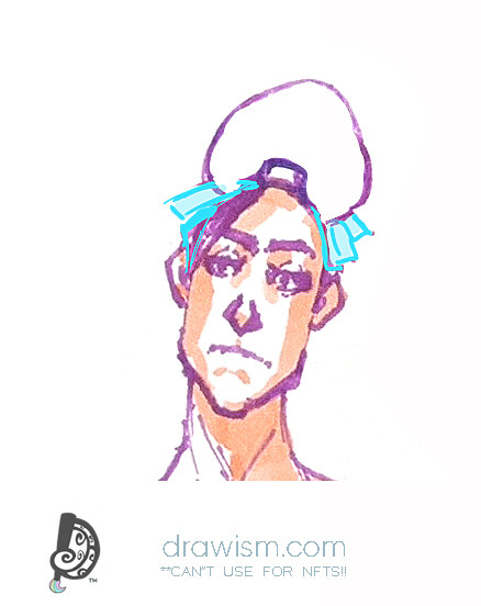 how to draw hair up in a bun