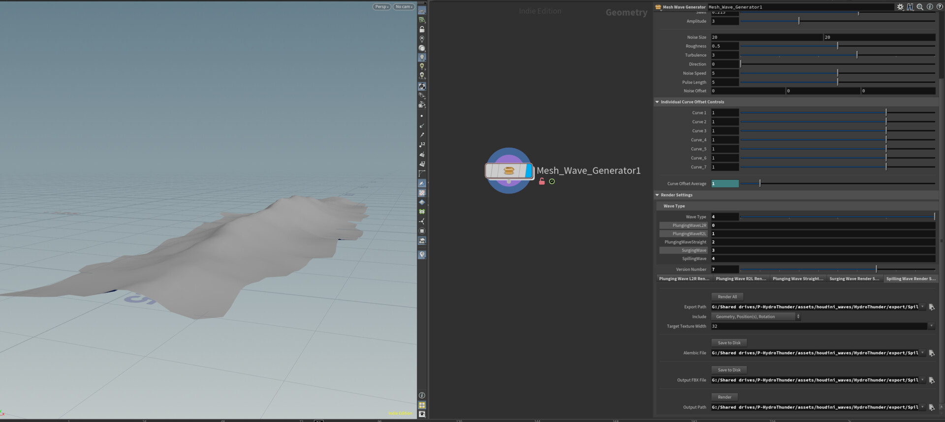 Mitch Reaser - Houdini Low Poly Wave Mesh Generator for Unreal Engine ...