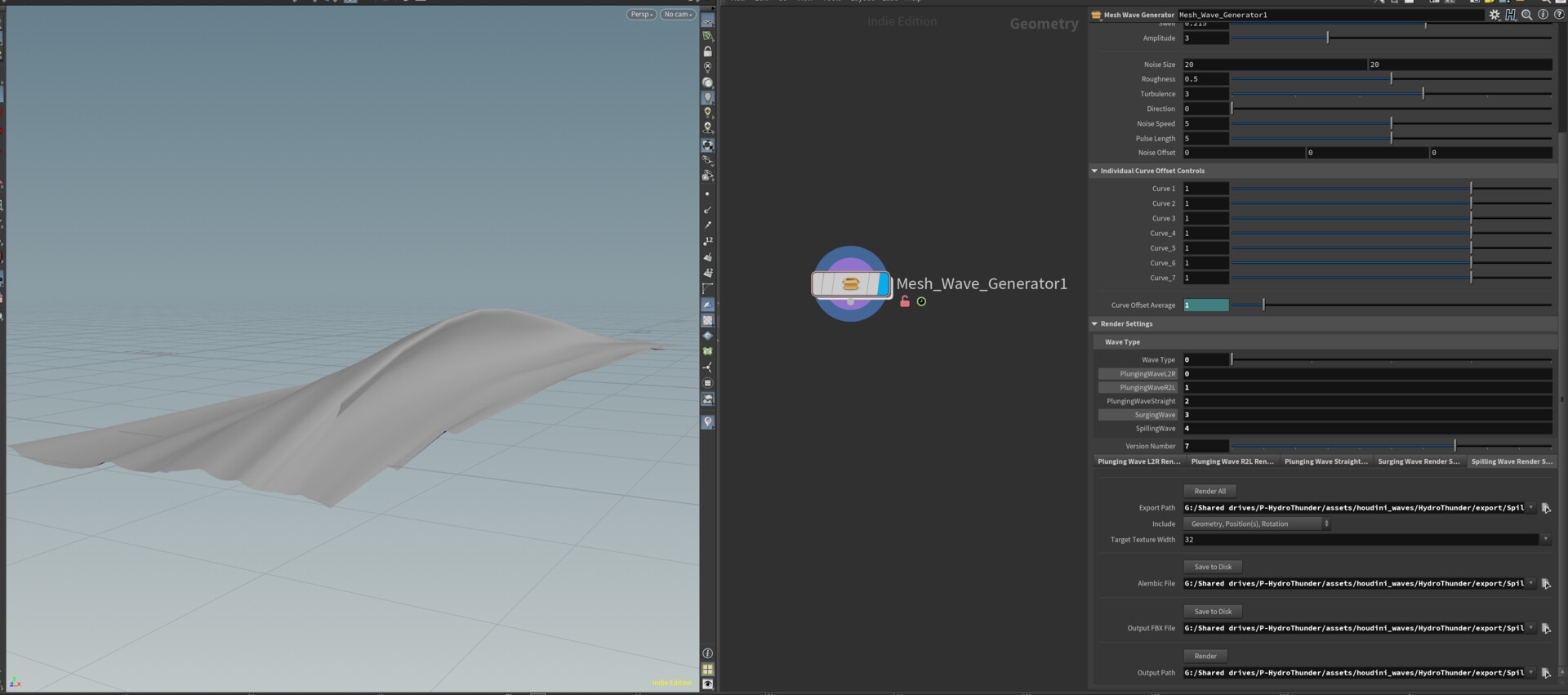 Mitch Reaser - Houdini Low Poly Wave Mesh Generator for Unreal Engine ...