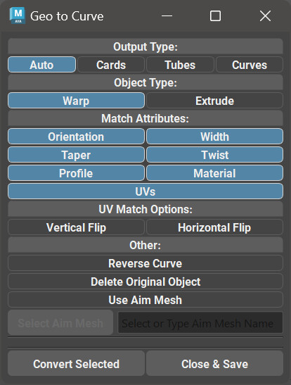 George Sladkovsky - GS CurveTools v1.3.2 Update