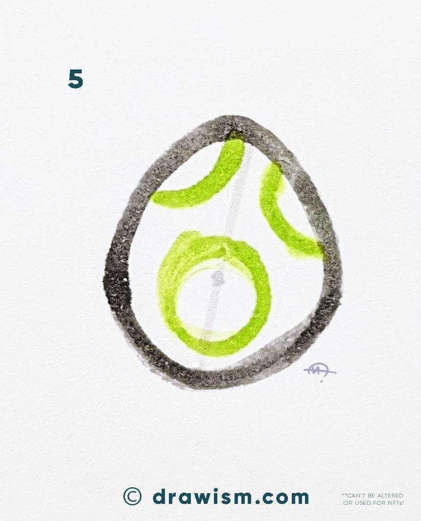 how to draw easy yoshi