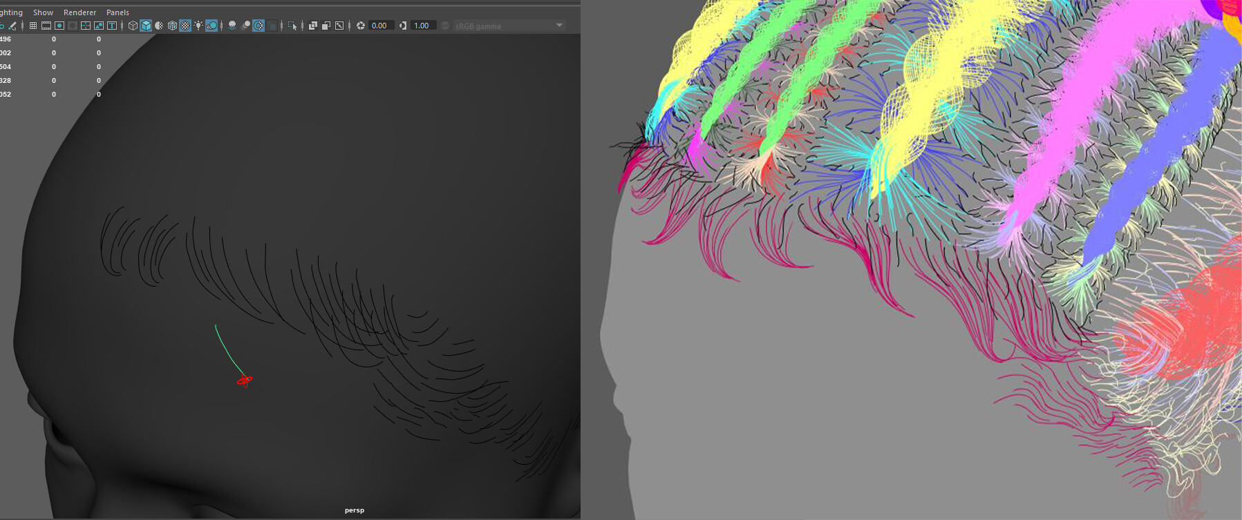 Mercedes Vorwahlner - Cornrows and Dutch Braids XGen Hair Creation Tutorial