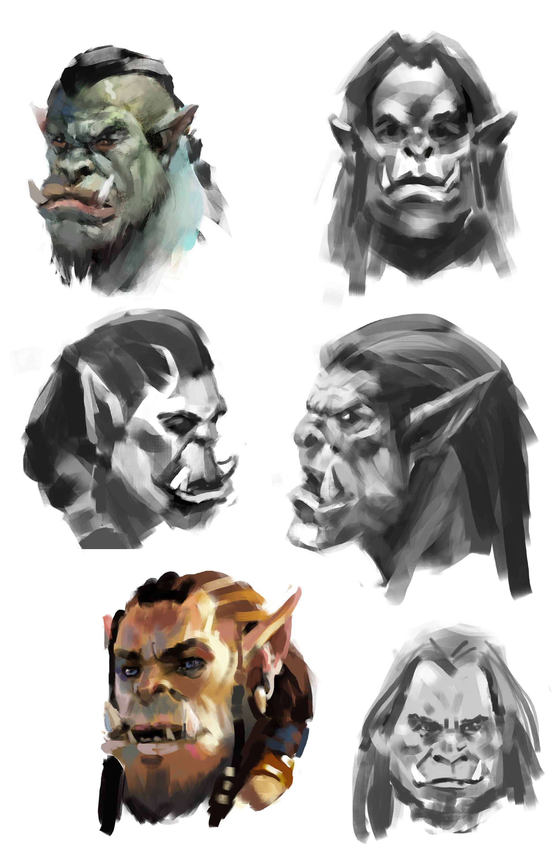 how to draw warcraft orcs