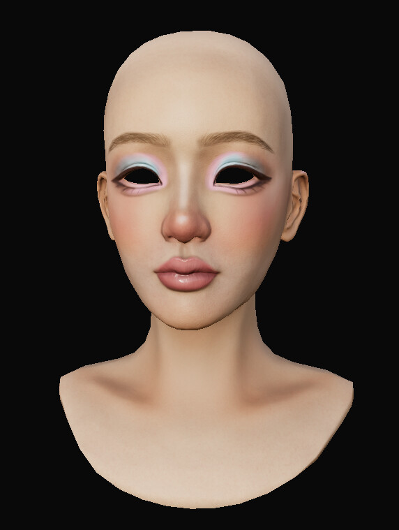 how to draw eyebrows on a mannequin