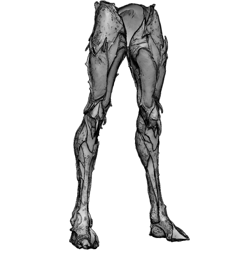 how to draw monster legs