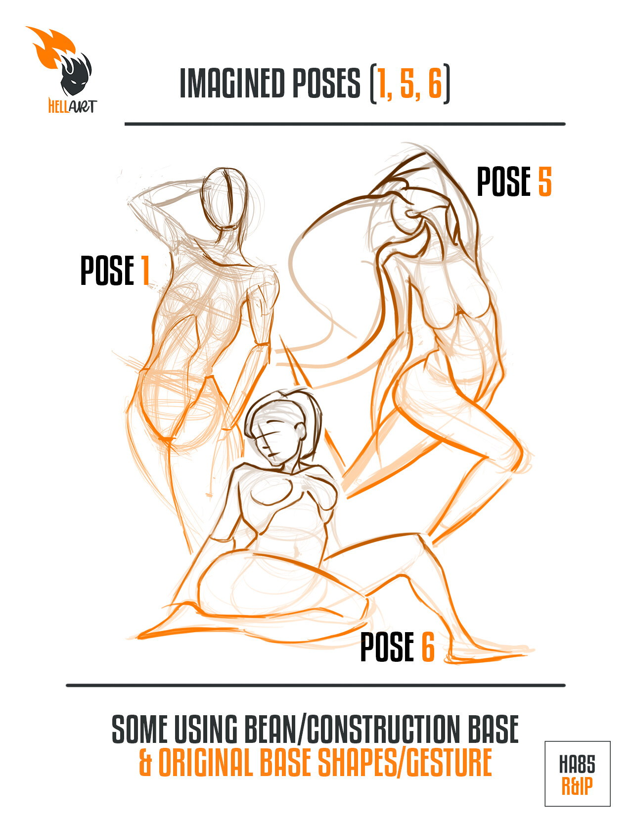 running away pose reference