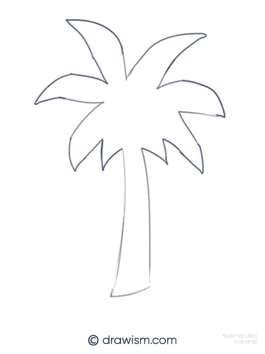 how to draw a tree very easy