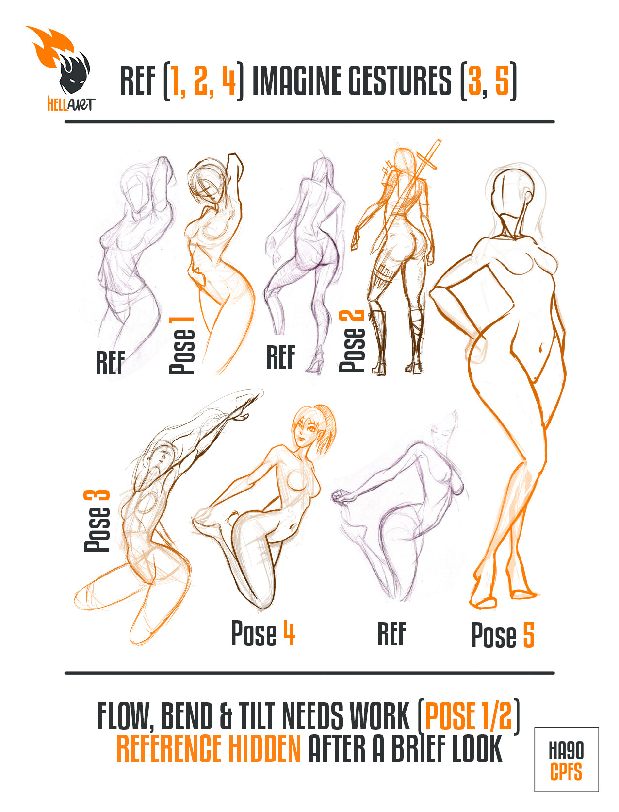 running pose reference back