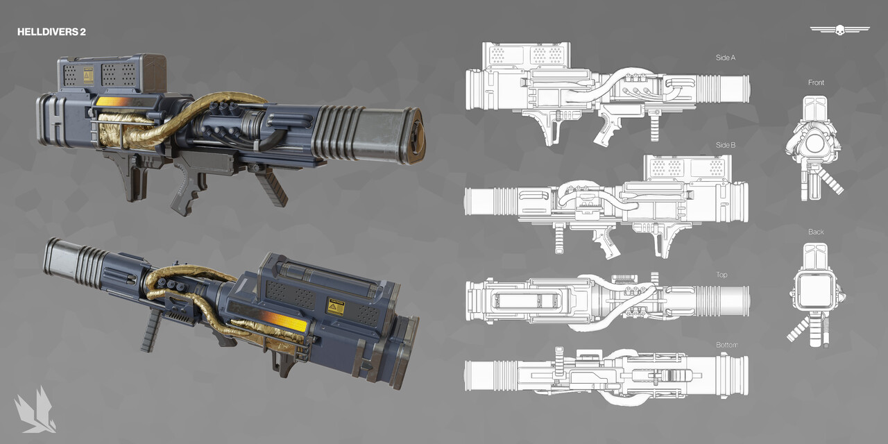 Atomhawk - Atomhawk's Concept Art and 3D Modelling work on Helldivers 2 released!