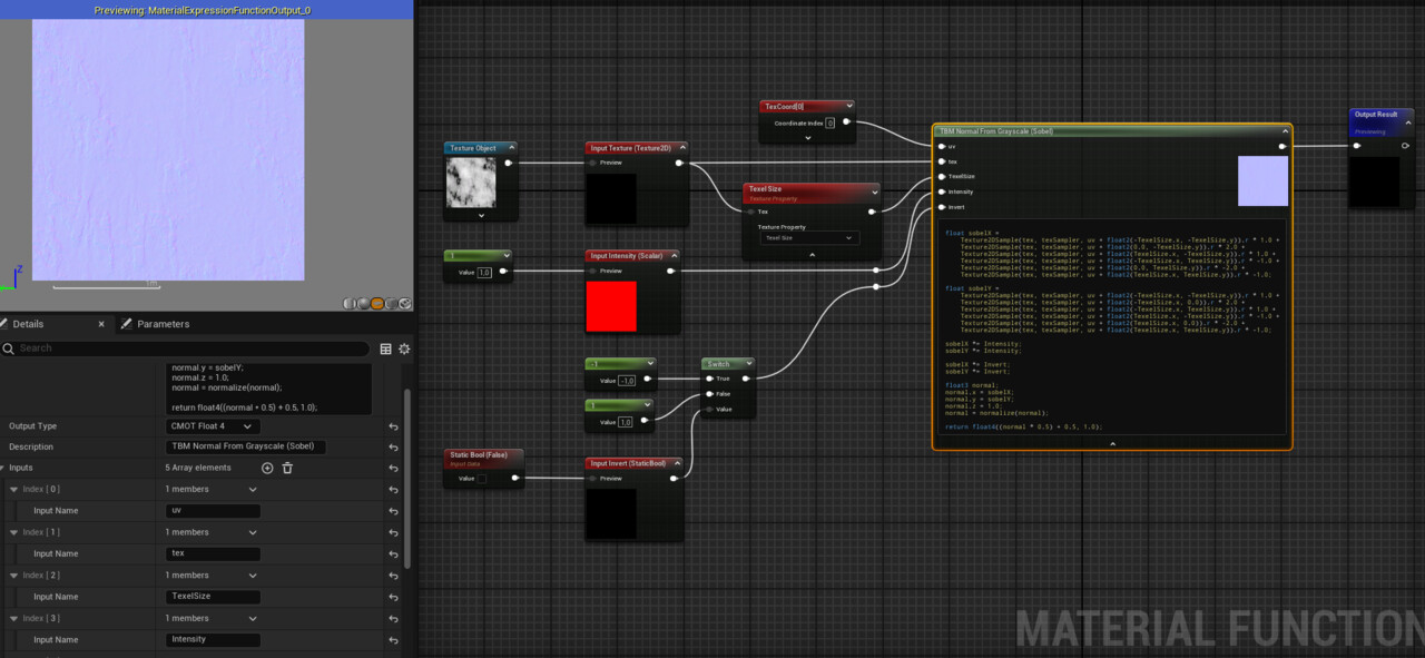 Théo Baudoin - Normal Map With Sobel Sampling In UE5