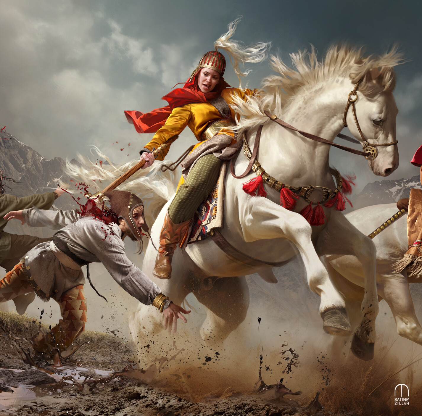 Satine Zillah [satinezillah.com] - STORY BEHIND THE PAINTING