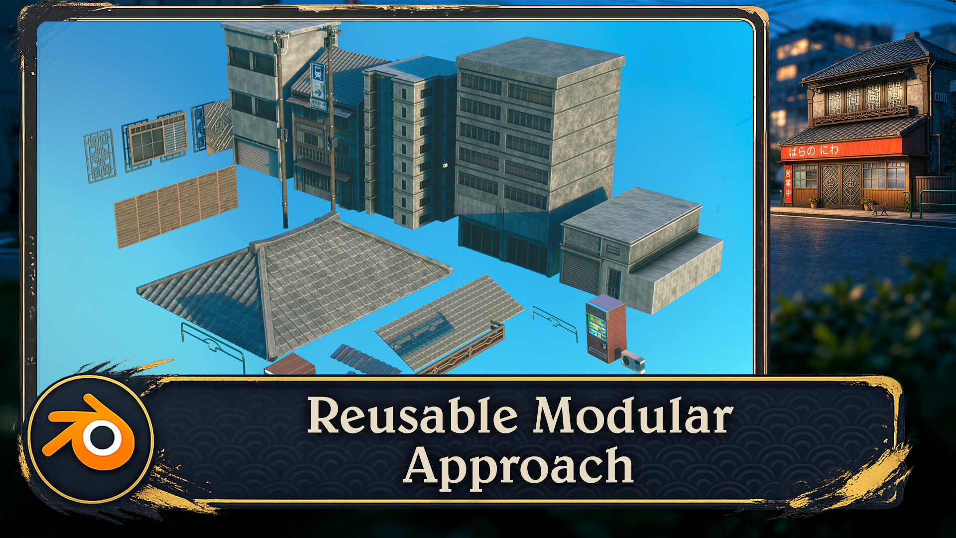 3D Tudor - How to Build a Complete Stylized Japanese Street Scene in ...