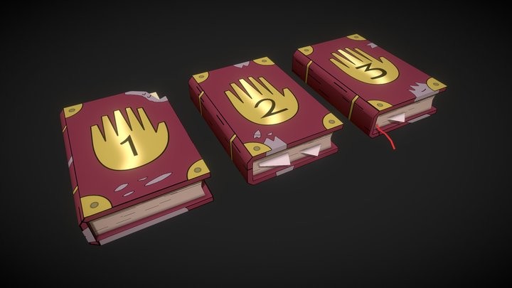 ArtStation - Journals #1 #2 and #3 (Gravity Falls)