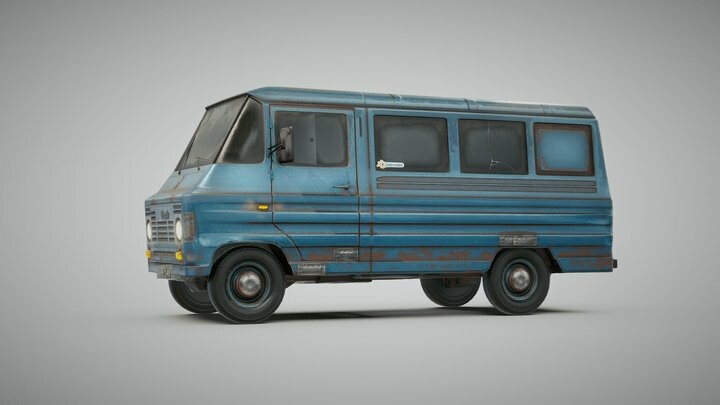 ArtStation - FREE 3D model: Żuk Van