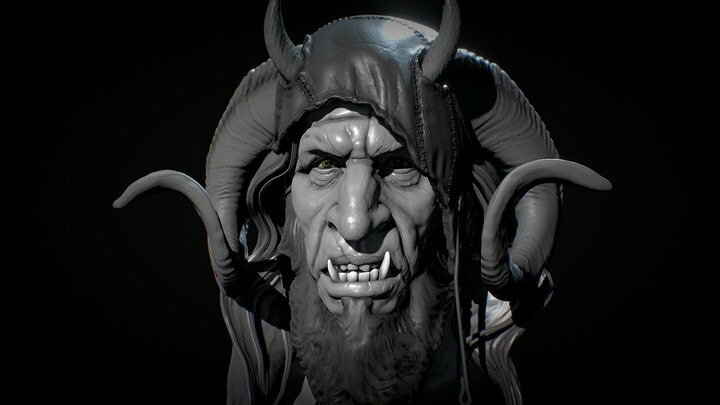 ArtStation - Demon / Fast sculpting