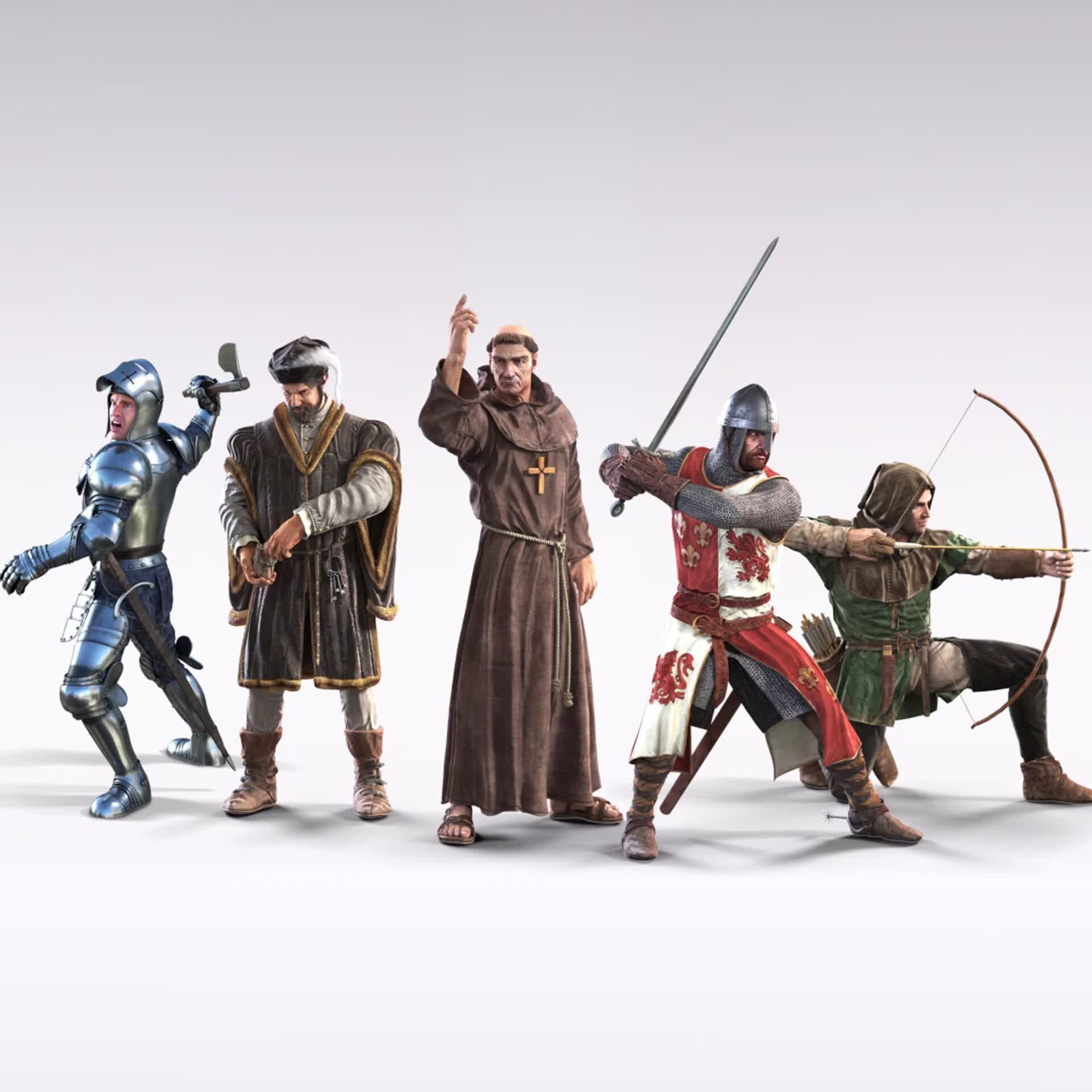 ArtStation - Medieval Characters - Background Animation