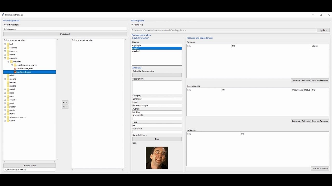 ArtStation - Substance Manager Tool - Progress