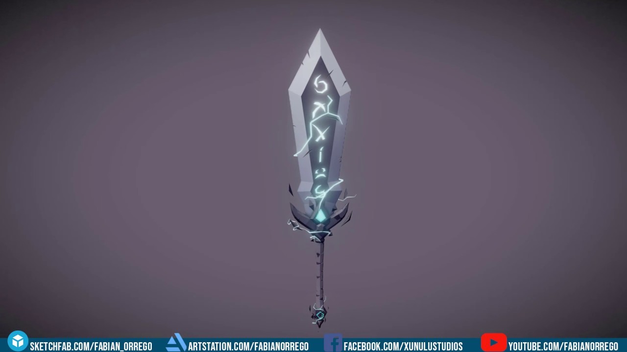 ArtStation - FANTASY SWORD - TIMELAPSE