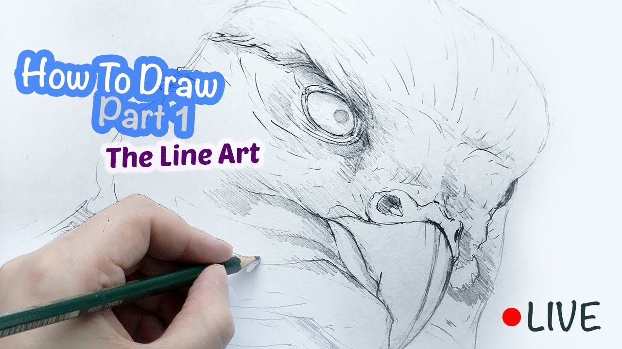 ArtStation - How To Draw Part 1, The Line Art, LIVE Drawing