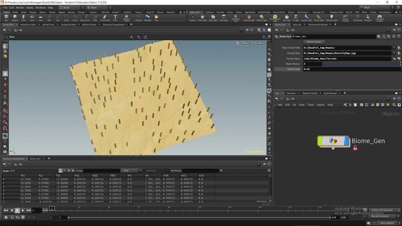 ArtStation - Houdini + Python, Biome Tool (WIP breakdown)