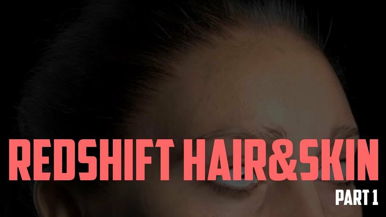 ArtStation - Redshift hair and skin material. The geometry of the eye ...