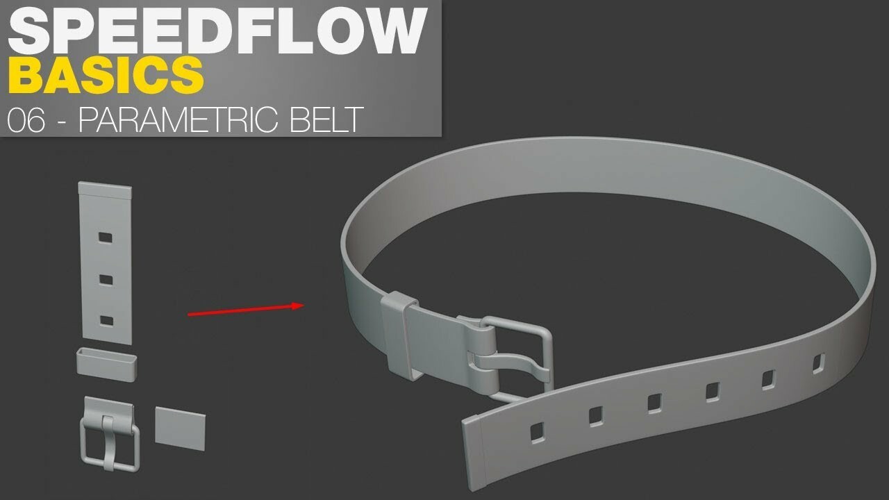 ArtStation - Speedflow Basics - 06 - Parametric Belt