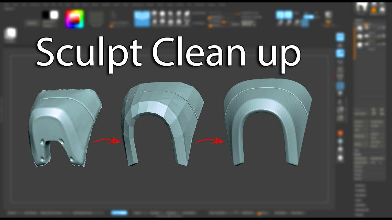 ArtStation - Sculpt Clean Up - Mini Tutorial