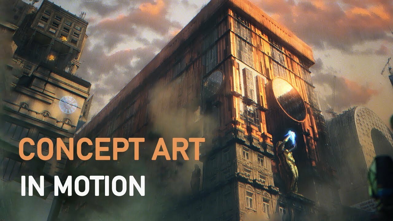 ArtStation - New project - Futuristic street animation concept art