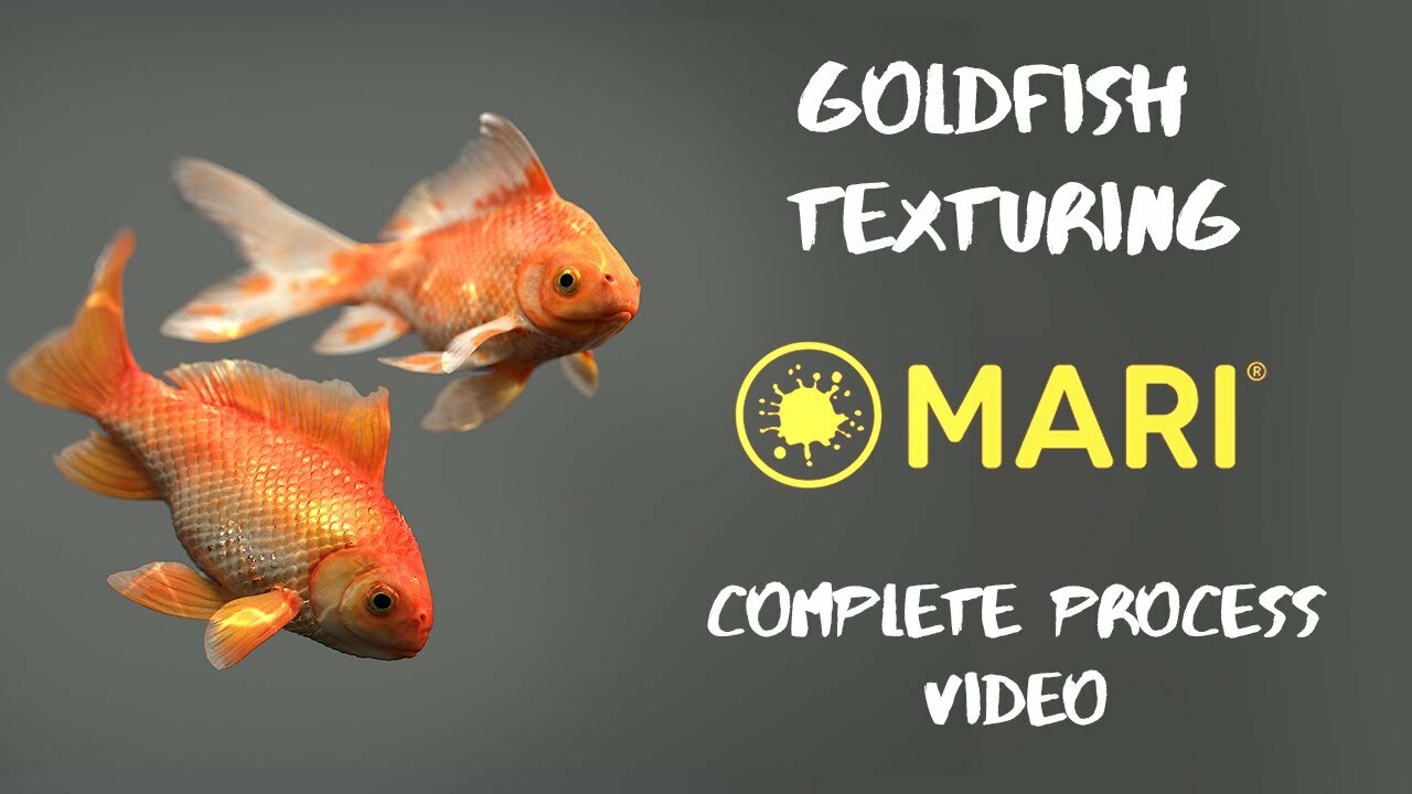 ArtStation - Goldfish Mari Organic Texturing Tutorial (w/ Free Model)