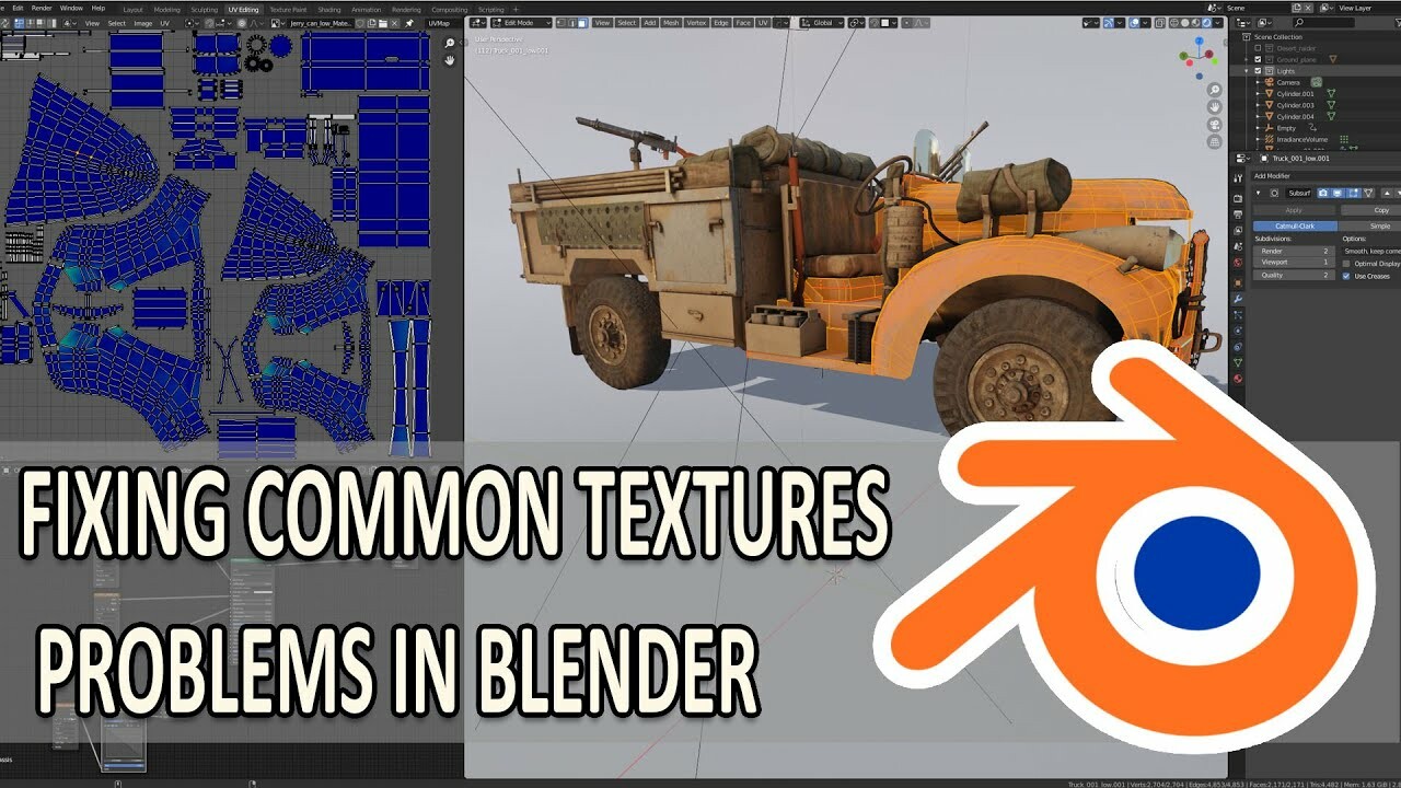 ArtStation - VIDEO: Common Texture Issues and How to Fix Them in Blender