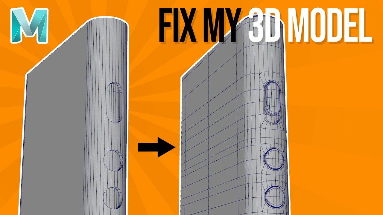 ArtStation - Maya Hard Surface Modeling Tutorial: Radials on Curved ...
