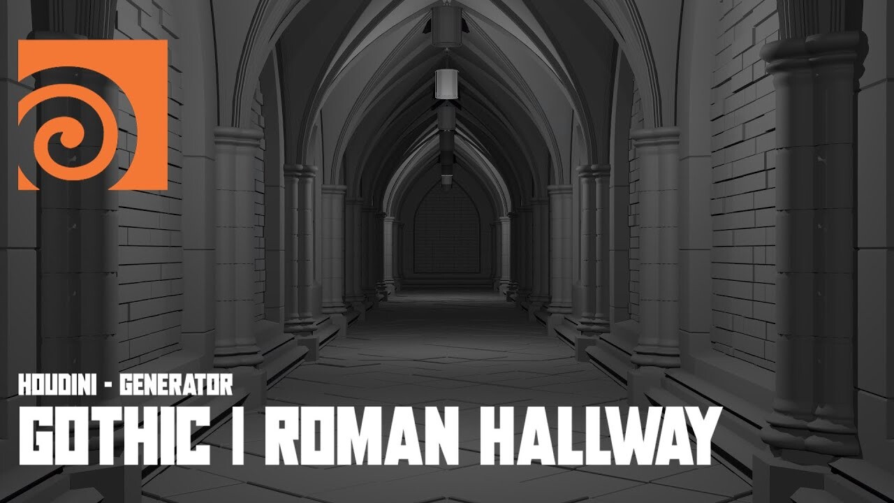 ArtStation - Practice #2 - Procedural Hallway Generator in Roman/Gothic ...