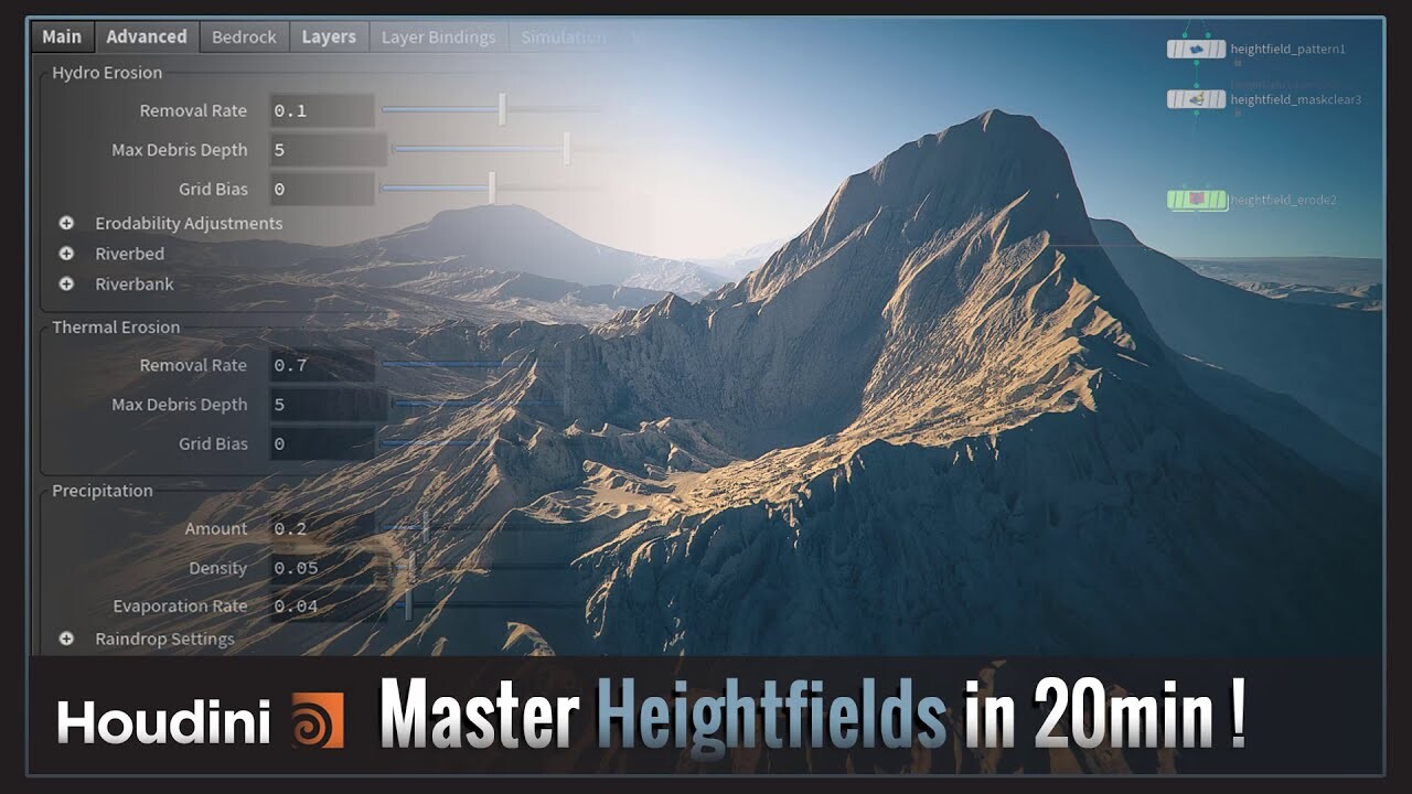 Artstation Houdini Tutorial Master Heightfields In 20 Min