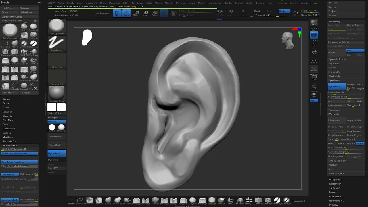 ArtStation - Some ear sculpting today