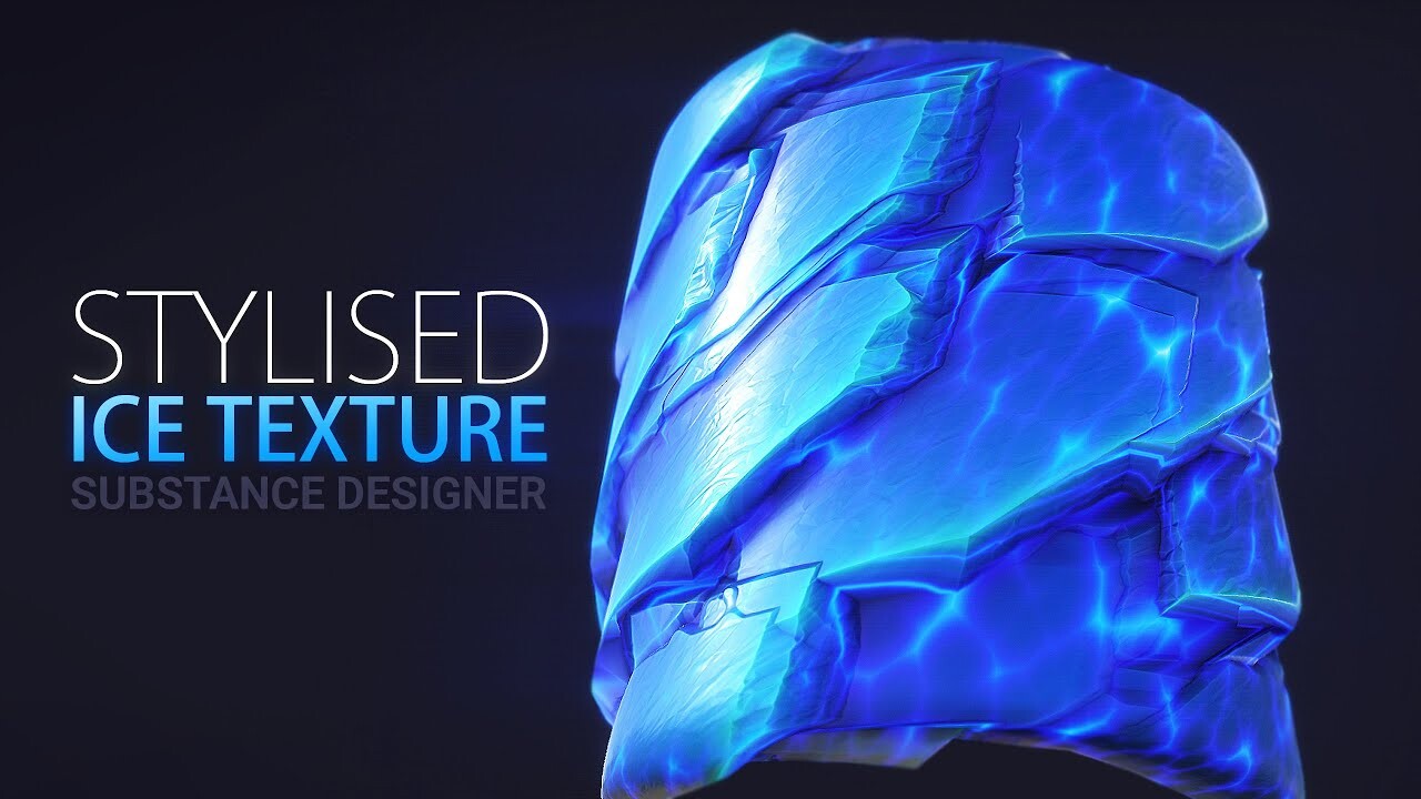 ArtStation - (Substance Designer) Stylised / Cartoon ICE texture ...
