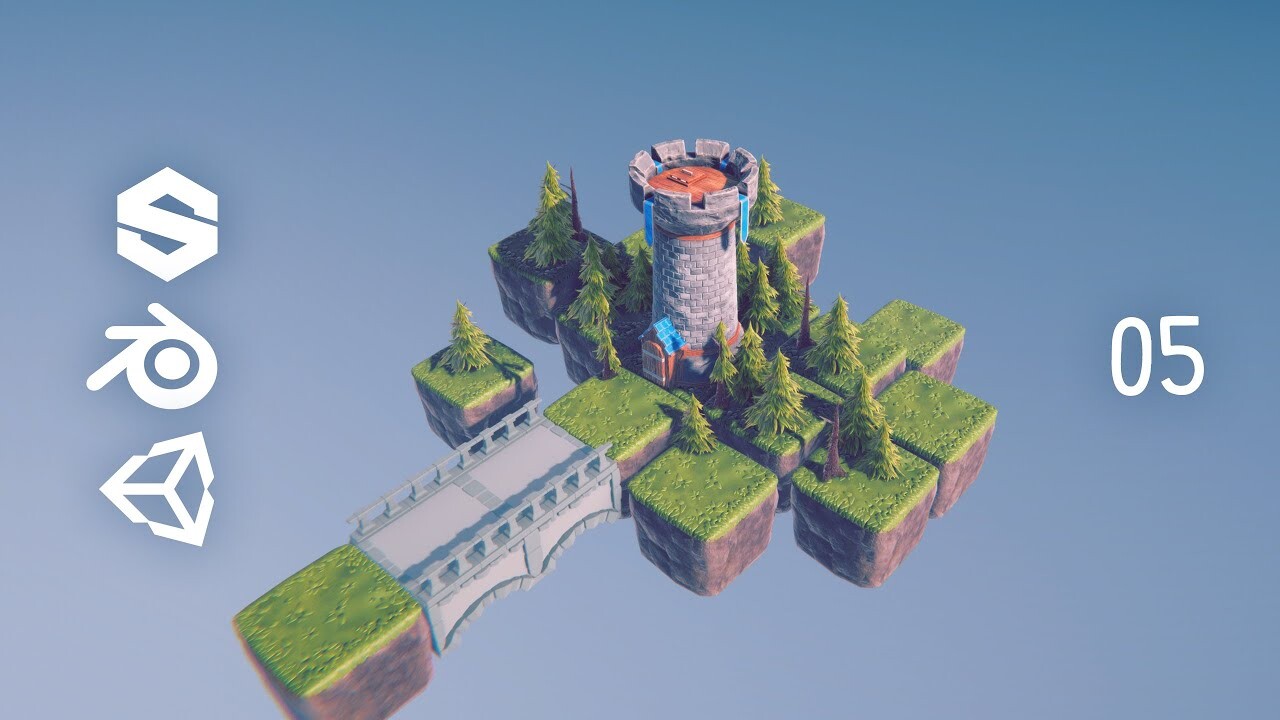 ArtStation - (Part 5) Blender Speed Modeling & Texturing 3d Game-ready ...