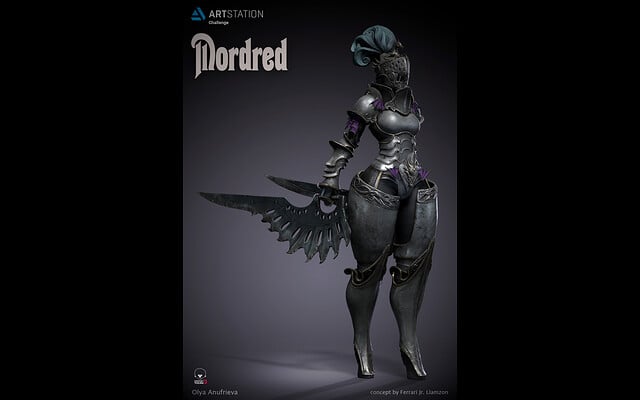 Artstation Olya Submission On Game Character Art Real Time